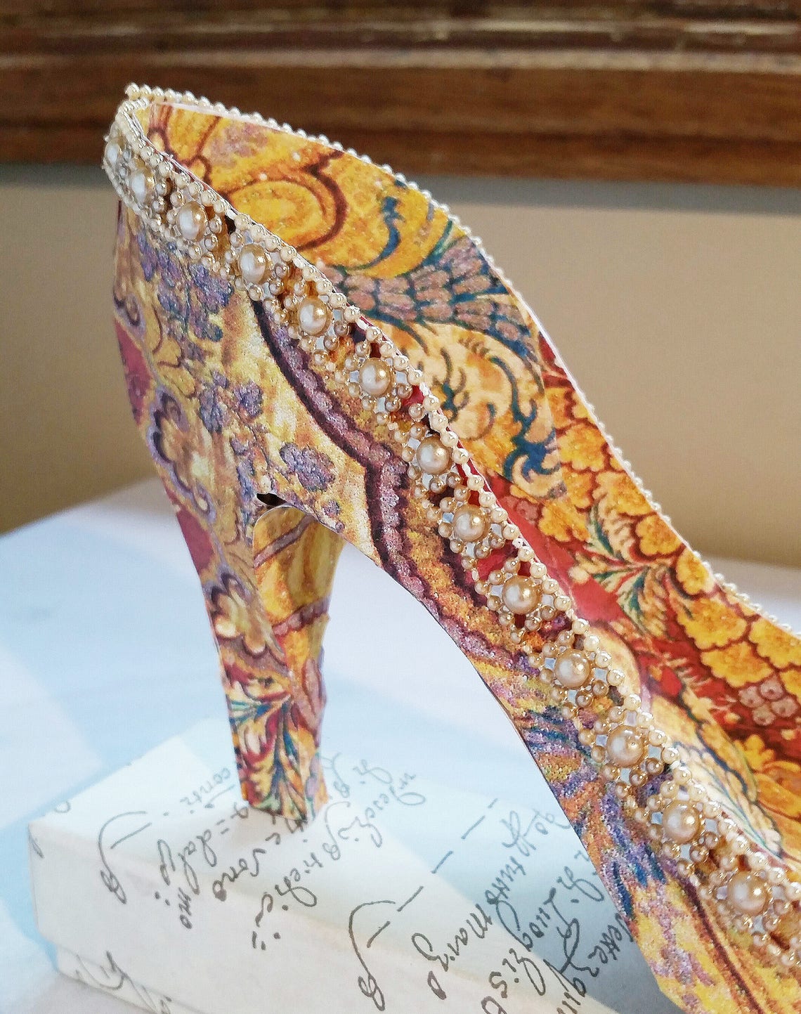 Paper High Heel Shoe Printable Digital Download / Versailles | Etsy UK