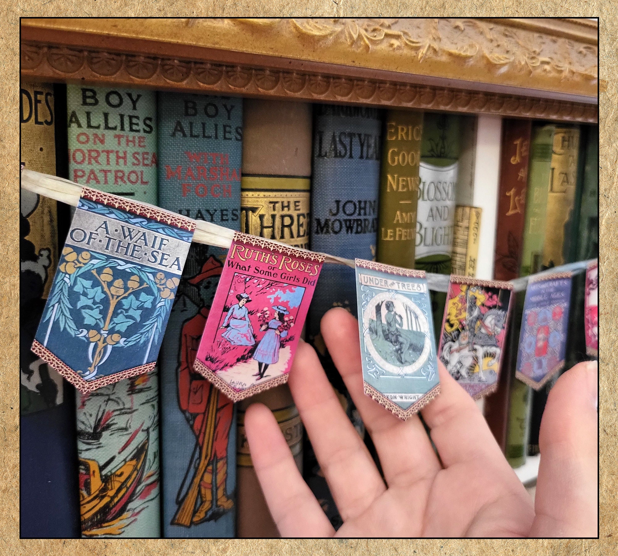 Vintage Book Bunting / Printable Bunting / Vintage Bunting / Instant ...