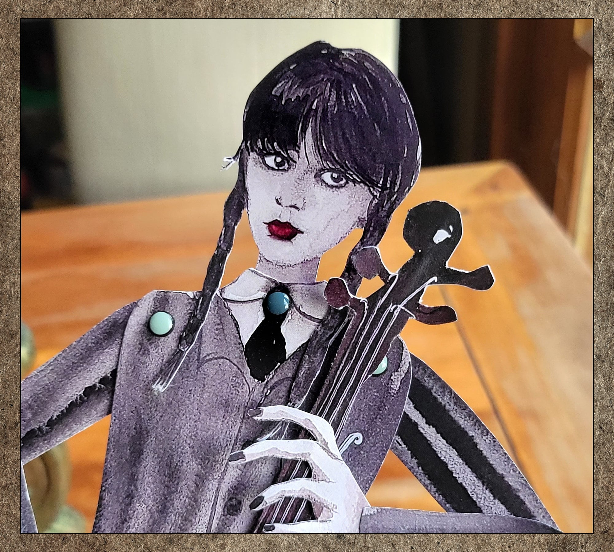 Wednesday Paper Doll / Gifts for Teens / Halloween / Gothic Gift / Gift ...