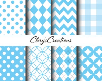 Green Seamless Digital Patterns Bundle-prints Digital Paper Pack ...