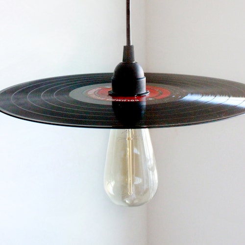 Vinyl Record Pendants Vintage Industrial Lighting - Etsy