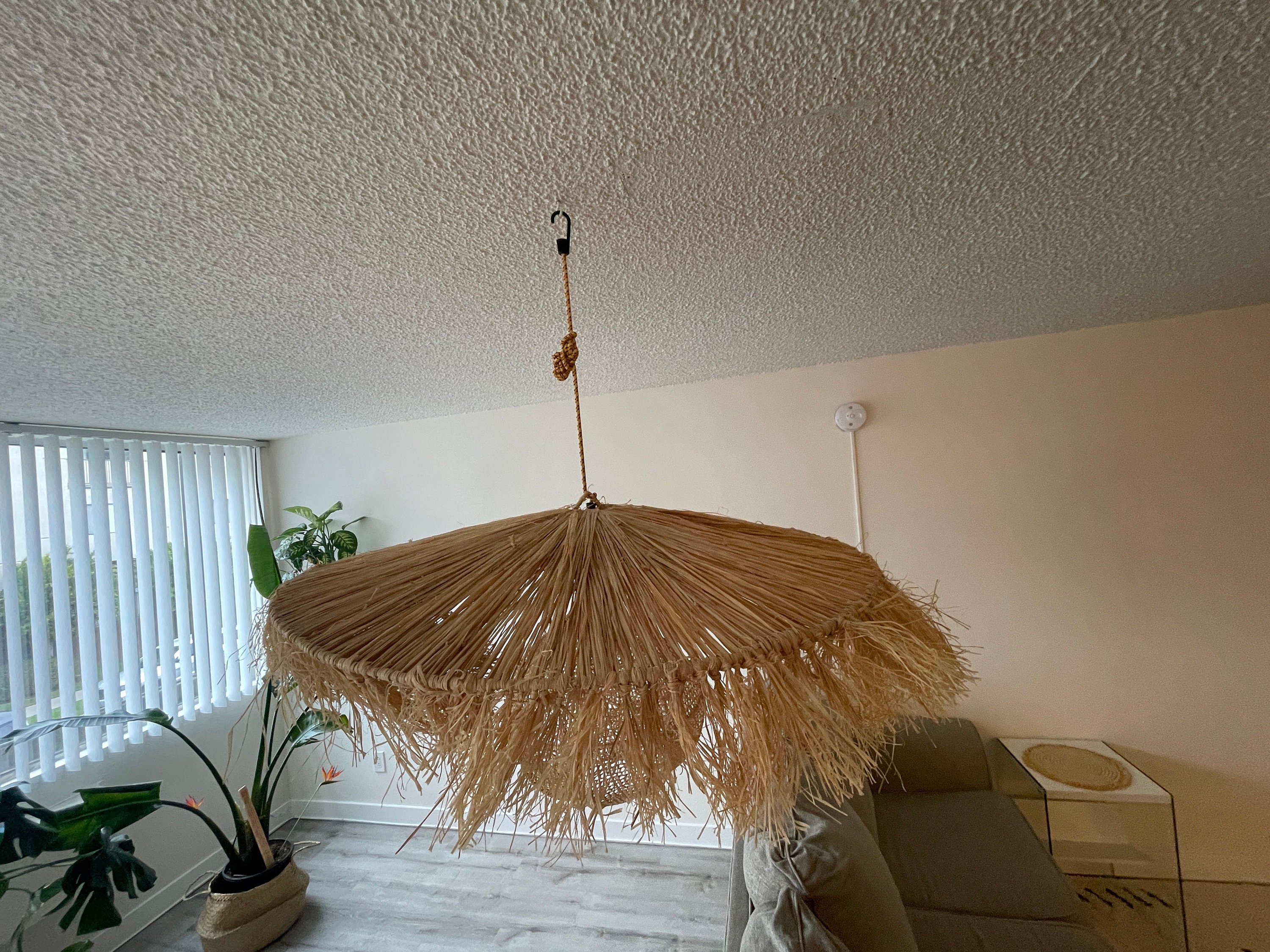 Handmade Raffia Lamp Shade - Etsy