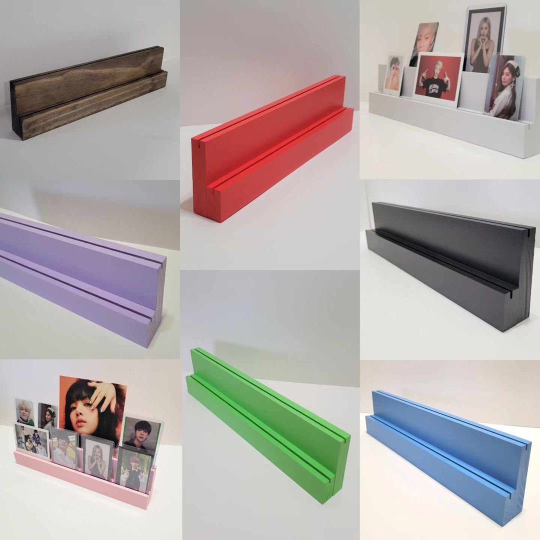Desk Photo Display Picture Ledge Photo Stand Kpop Photocard - Etsy