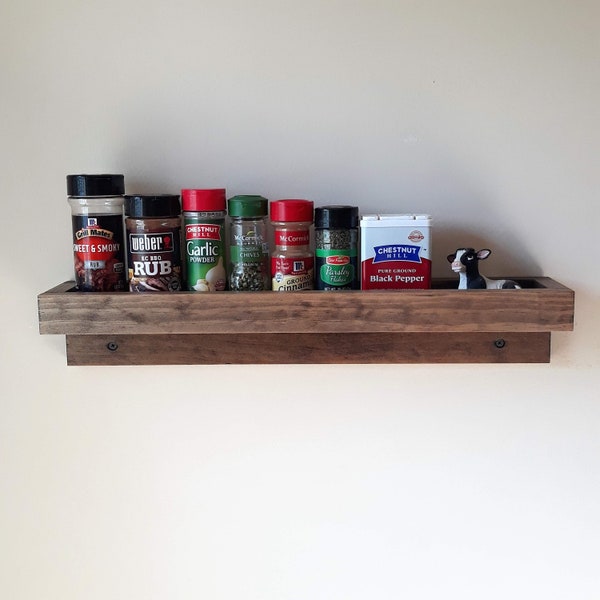 Rustic Spice Rack - Etsy