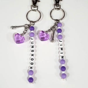 Personalized Keychain, Kpop Bag Charms - Etsy