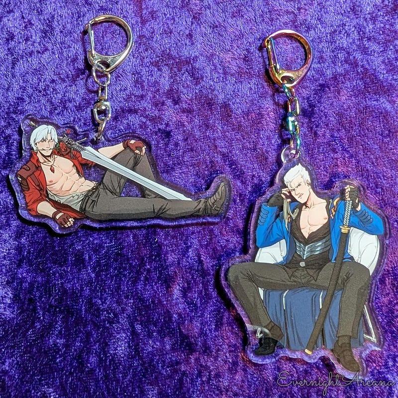 Dmc Keychain Vergil - Etsy