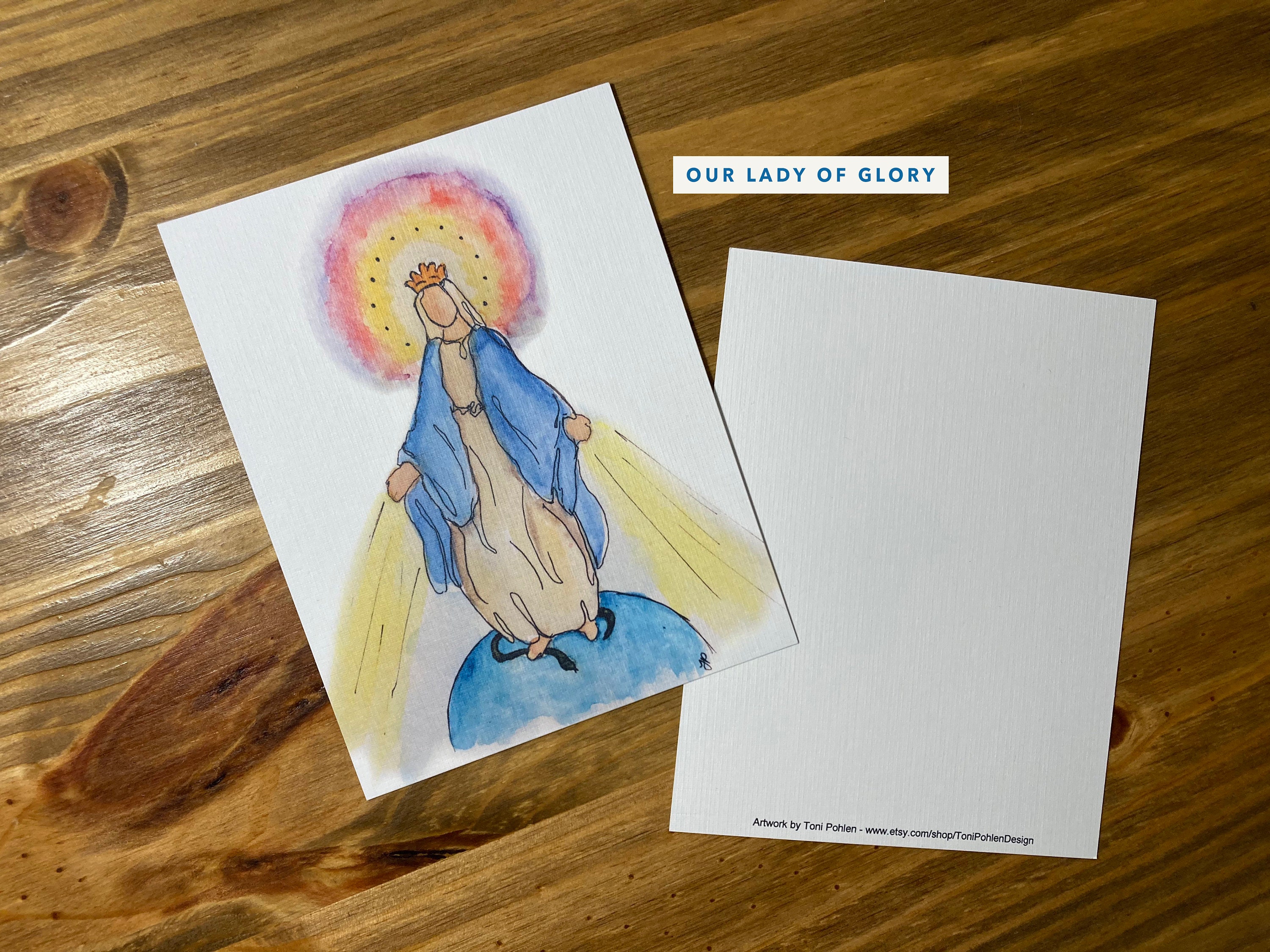 Marian Notecards - Etsy