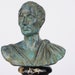 Roman Bust Statue of Julius Caesar green Bronze 11 Cm 4.3 - Etsy