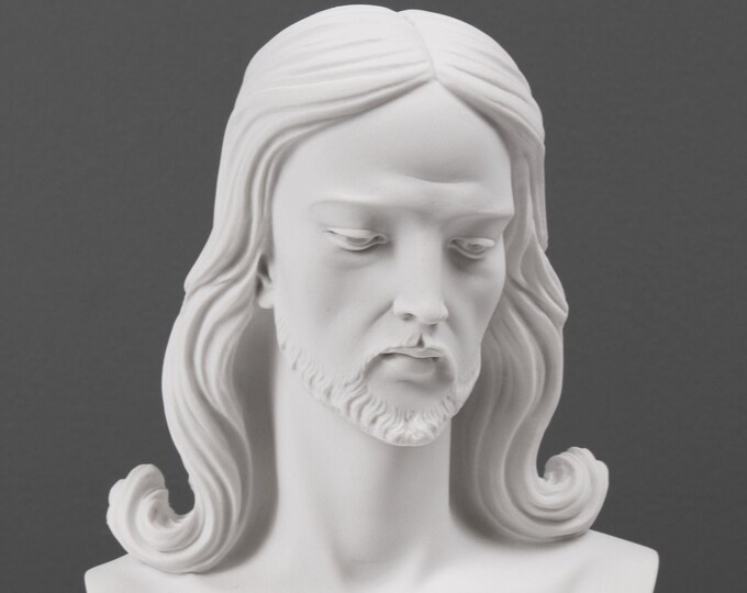 Jesus Christ Bust Statue Religious Gift Marble Sculpture - Etsy