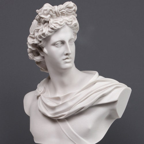 Apollo Bust Sculpture Greek Statue of Apollo Belvedere - Etsy