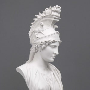 Roma Bust Sculpture - Goddess of Rome - Female Roman Statue - Woman Art ...