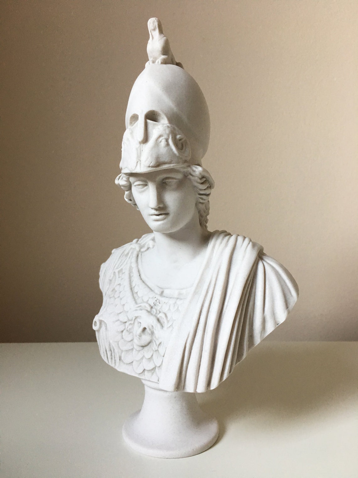 Athena Bust Sculpture Goddess Statue of Wisdom Roman Greek | Etsy