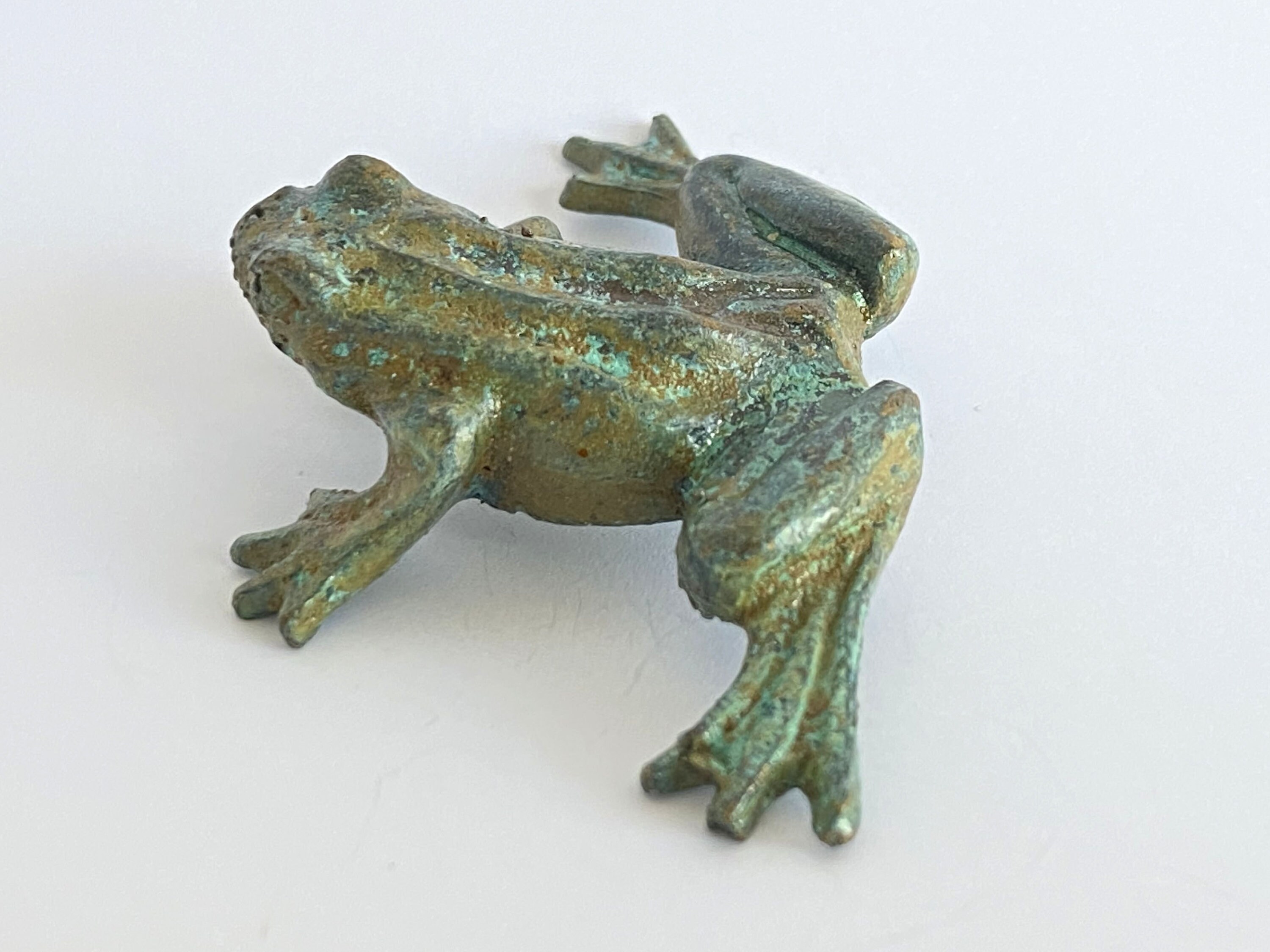 Bronze Frog Statue Small Size Handmade Copper Alloy Toad | Etsy