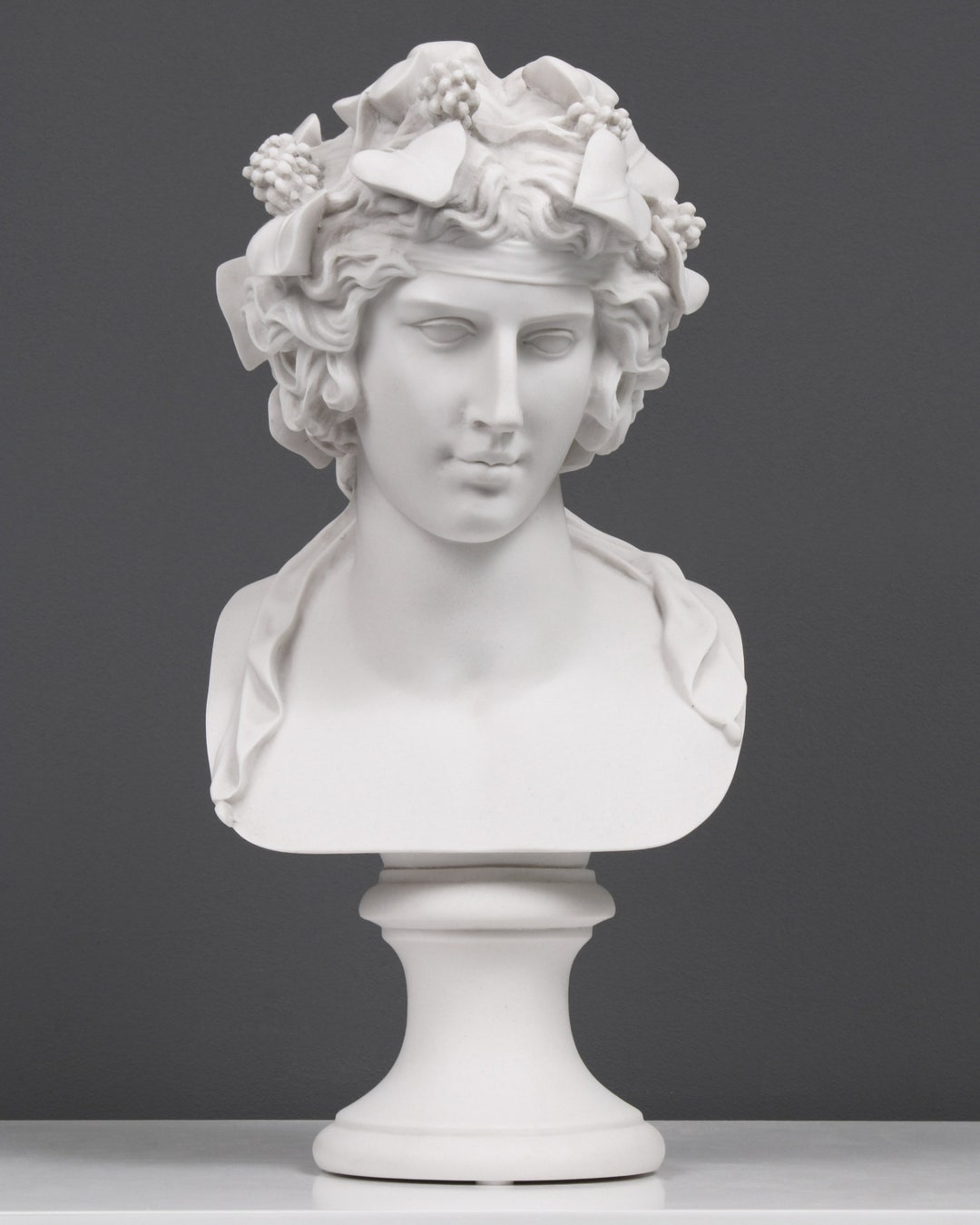 Lansdowne Antinous as Dionysus Bust Sculpture - Antique Statue - Greek ...