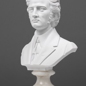 Chopin Bust Sculpture Famous Musician Bust Marble Handmade Statue ...