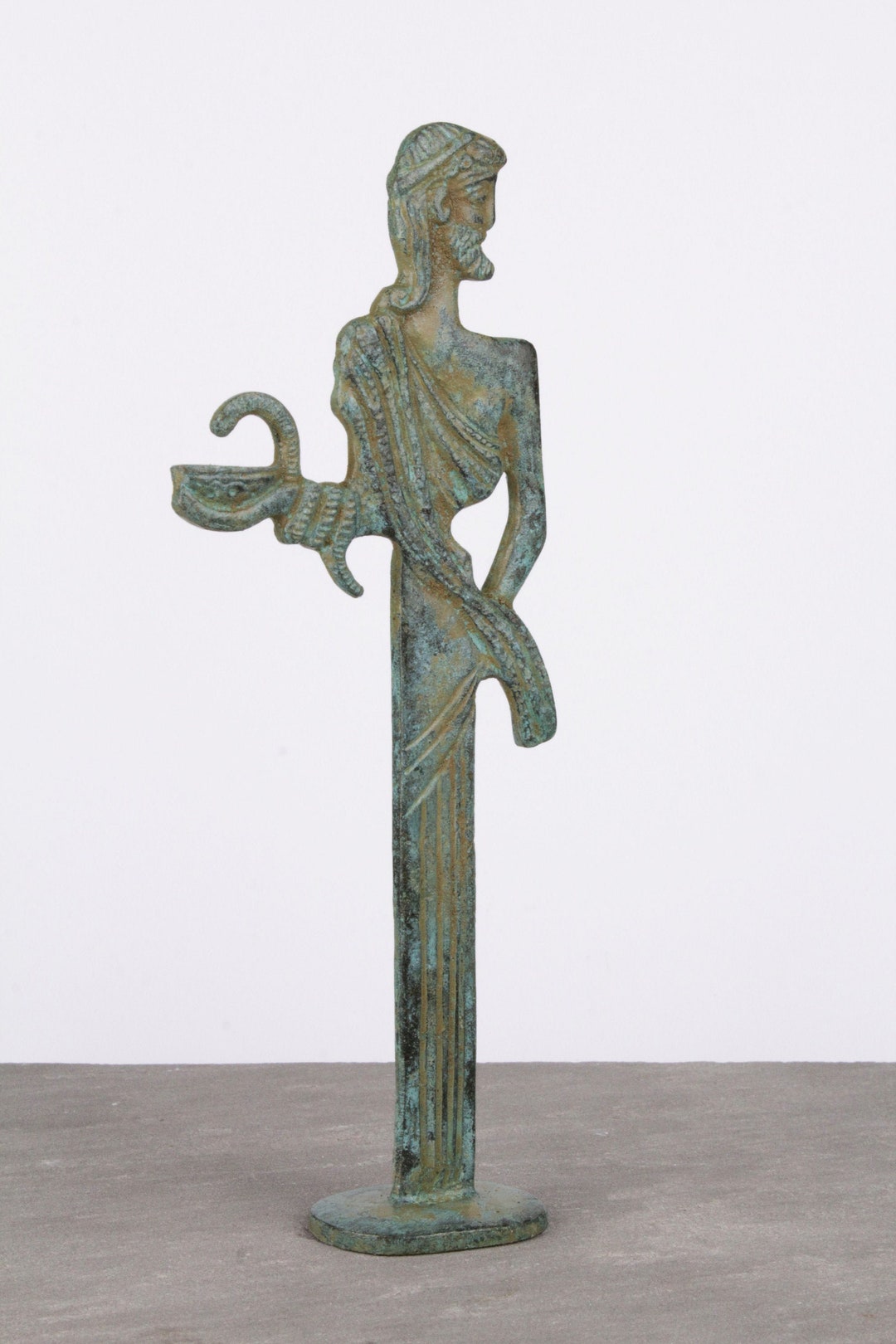 Asclepius Statue Bronze Sculpture God of Medicine Figurine Sculpture ...