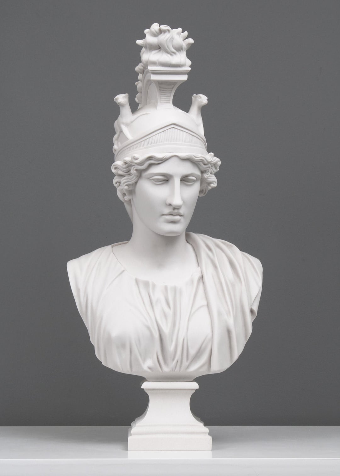 Roma Bust Sculpture - Goddess of Rome - Female Roman Statue - Woman Art ...
