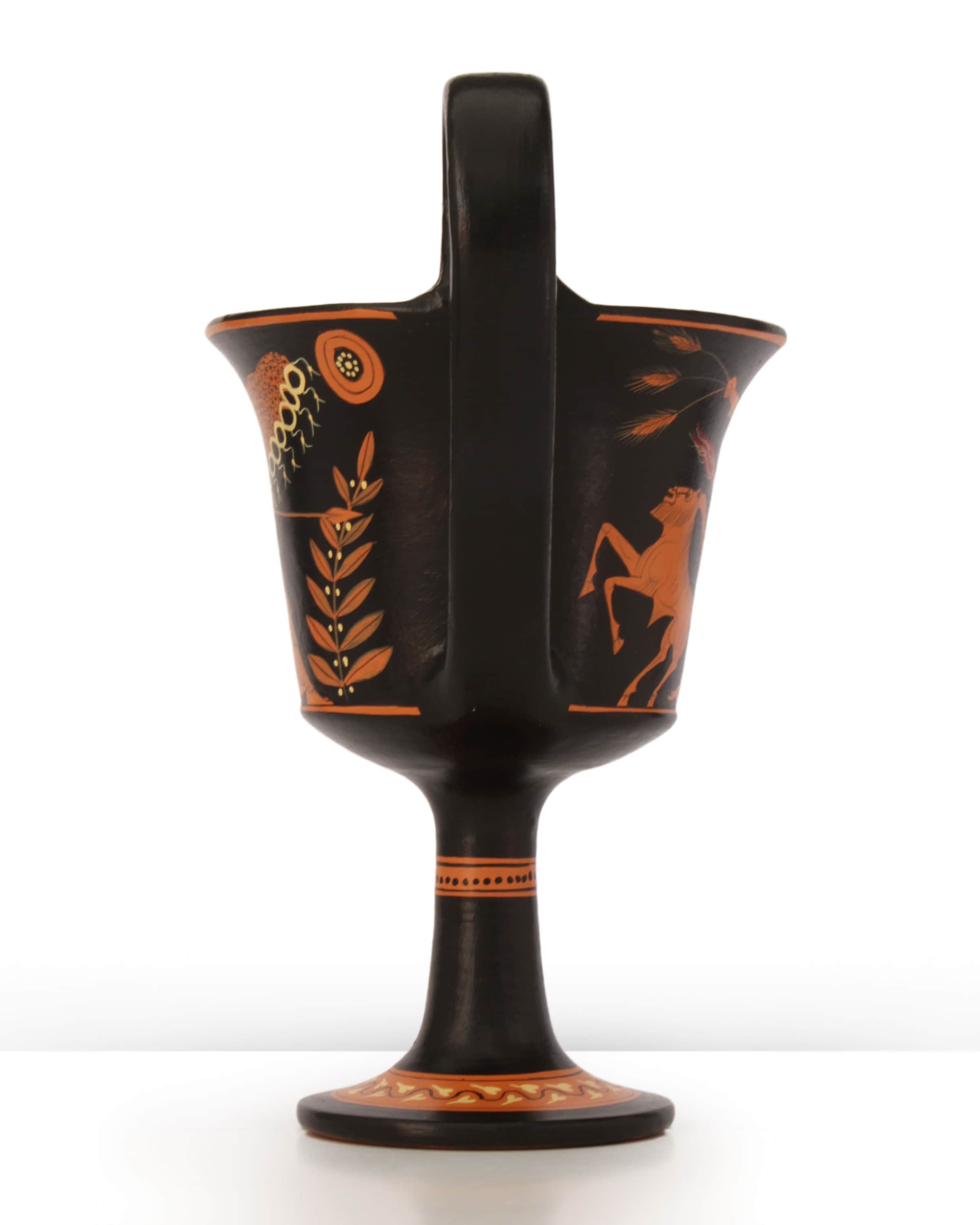 Ancient Greek Kantharos Replica Red-Figure Vase with Demeter | Etsy