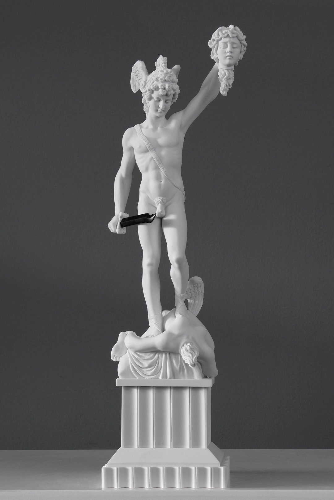 Perseus With the Head of Medusa Statue Marble Sculpture Handmade ...