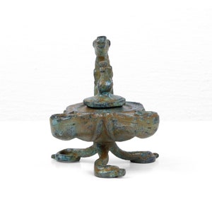 Roman Oil Lamp (green Bronze) - Roman Lucerna - Reenactment ...