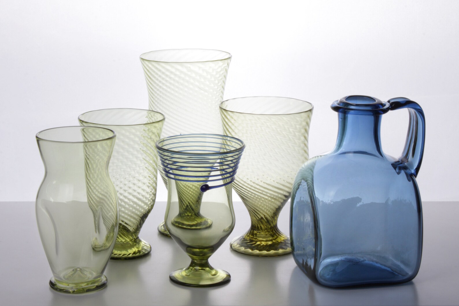 Roman Wine Goblet With Linear Reliefs in Pair Ancient Glass - Etsy