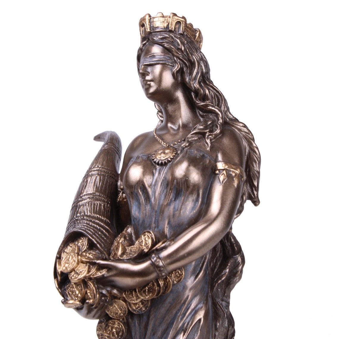 Fortuna Goddess of Fortune Statue (cold Cast Bronze Sculpture ...