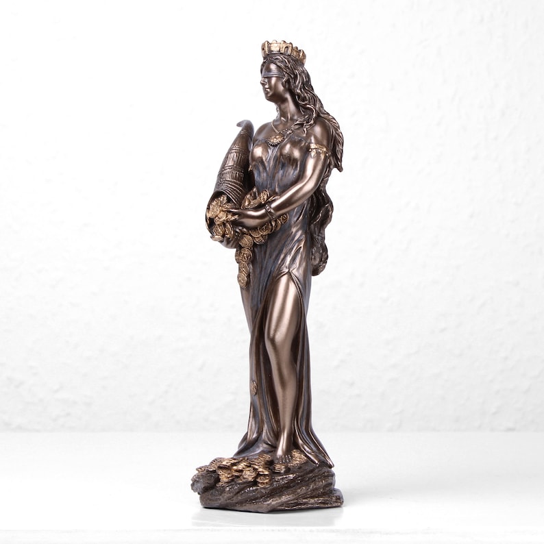 Fortuna Goddess of Fortune Statue (cold Cast Bronze Sculpture ...