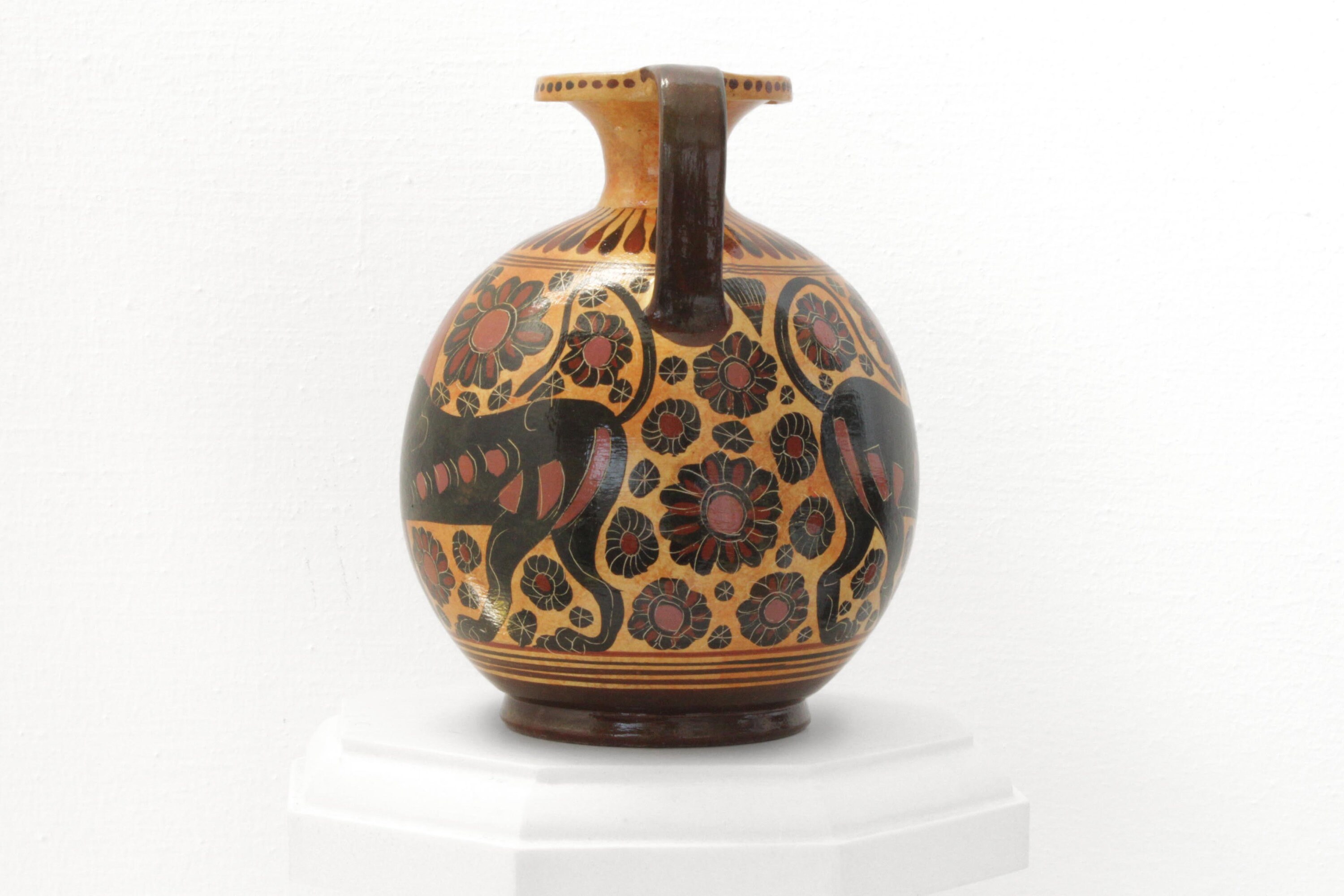 Ancient Greek Pottery Reproduction - Black-figure Vase - Corinthian ...