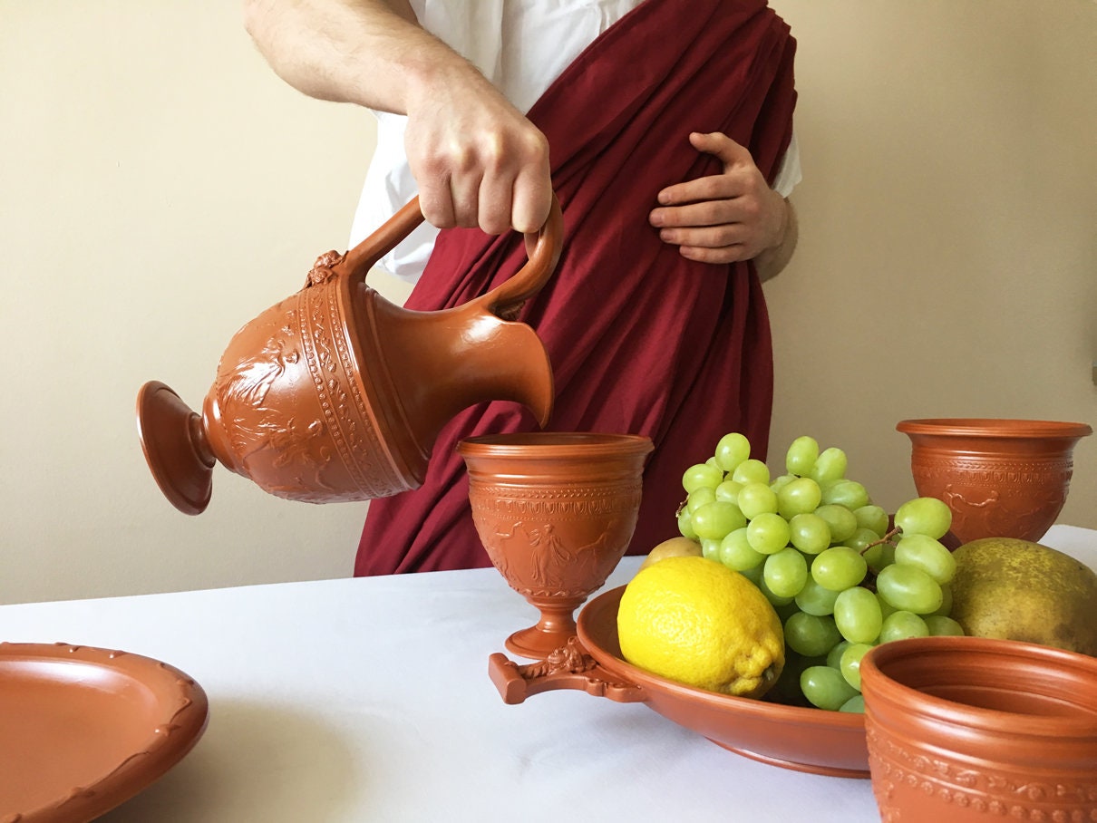 Roman Terra Sigillata Floral Bowl large Roman Pottery 21 - Etsy