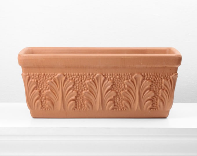 Long Rectangle Terracotta Planter Decorative Gardening - Etsy