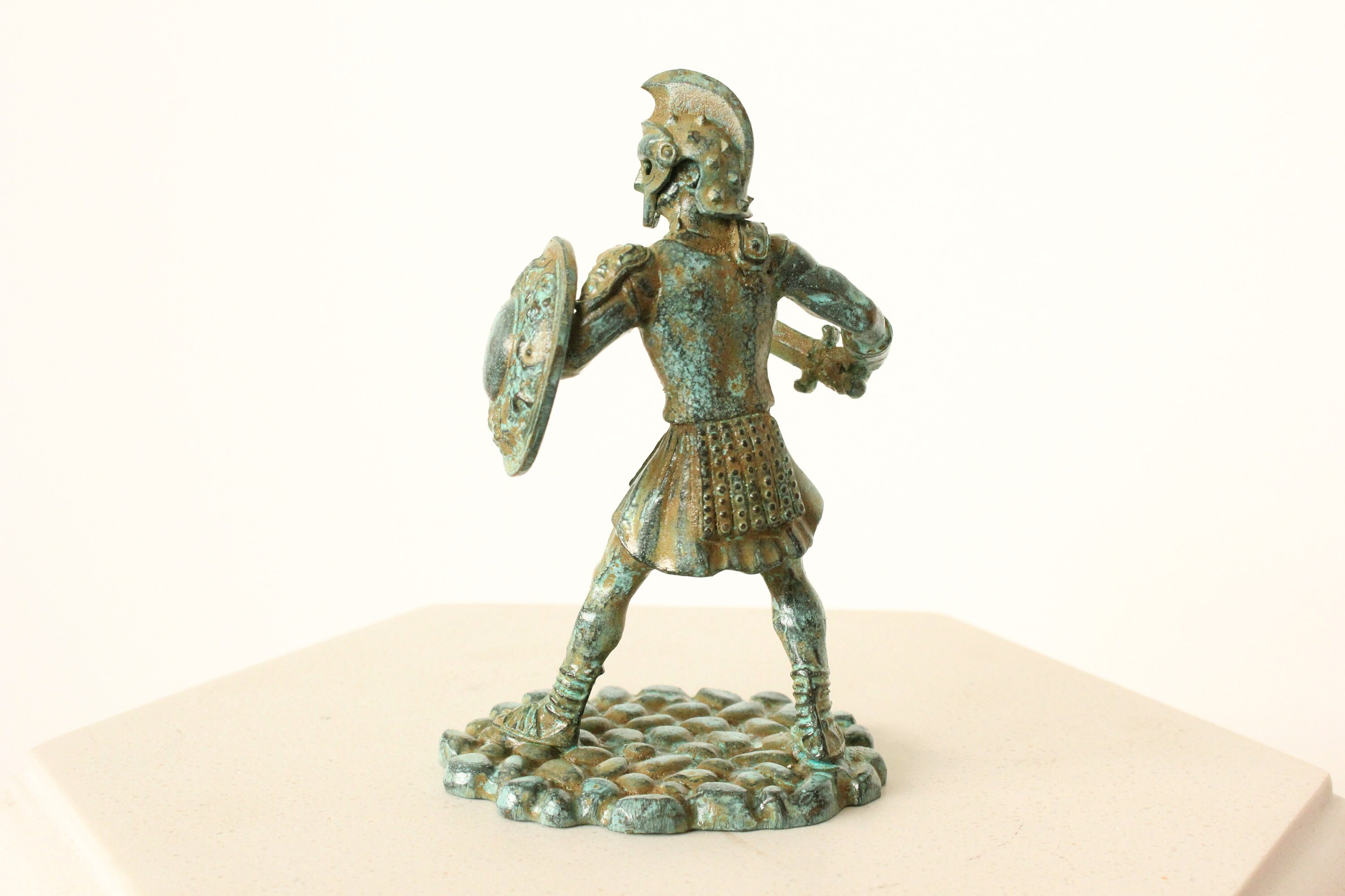 Bronze Statue of Gladiator Maximus Small Copper Alloy Antique | Etsy