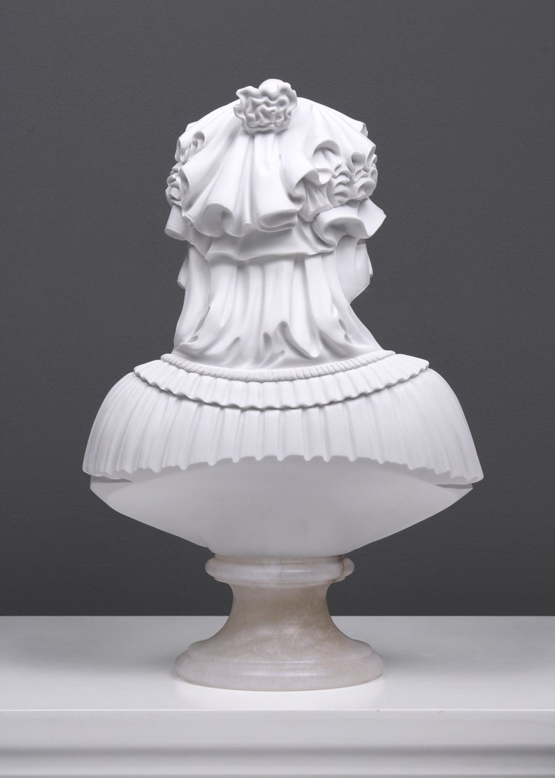 Veiled Maiden Bust Sculpture veiled Lady as Madonna Di Lippi - Etsy