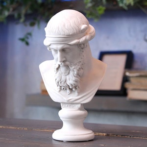 Plato Bust Sculpture Small - Platon Greek Philosopher Statue - Gifts ...