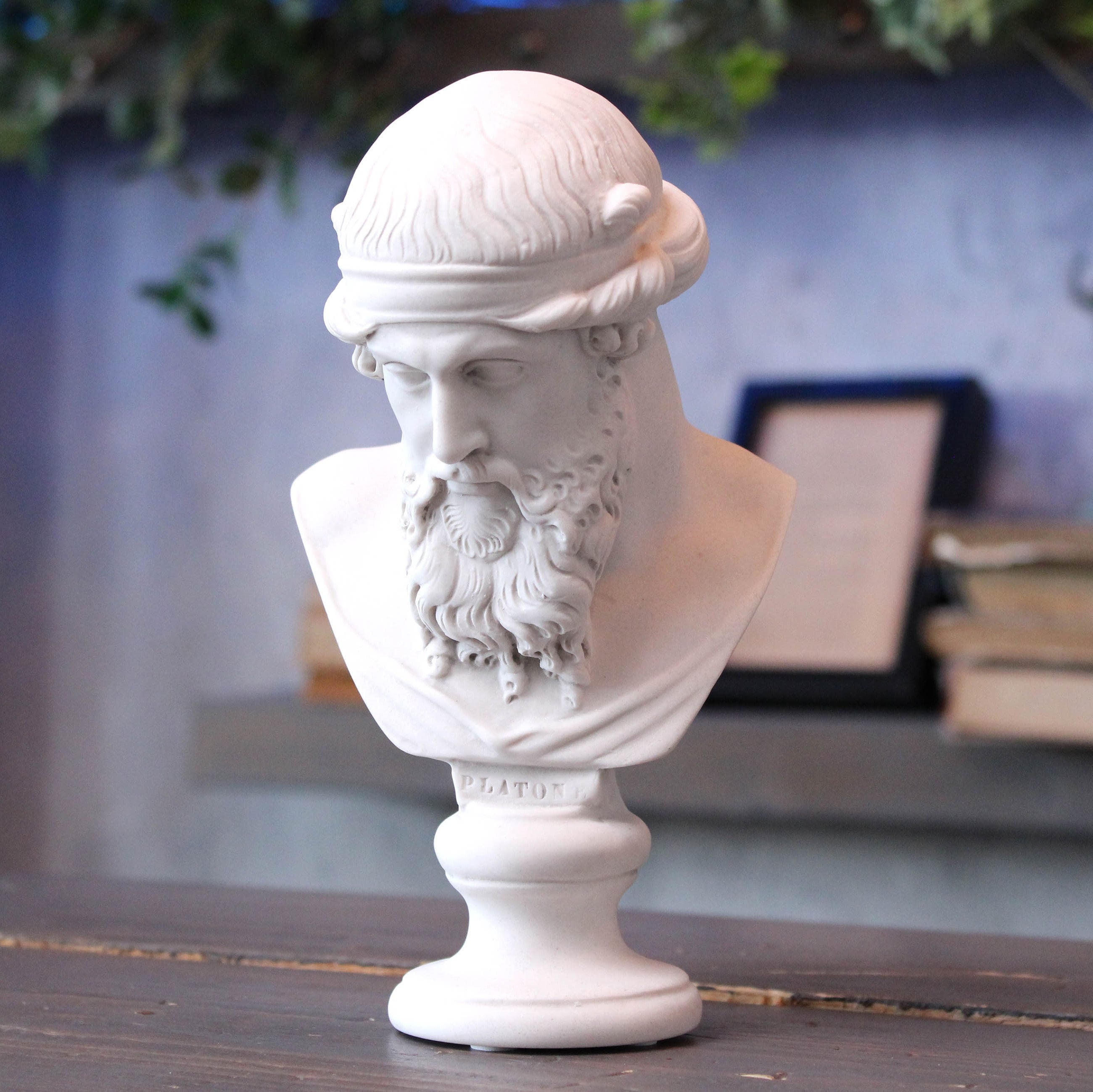 Plato Bust Sculpture Small Platon Greek Philosopher Statue - Etsy