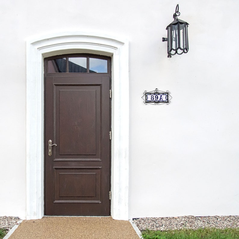 Ceramic House Number Italian House Numbers Mediterranean - Etsy