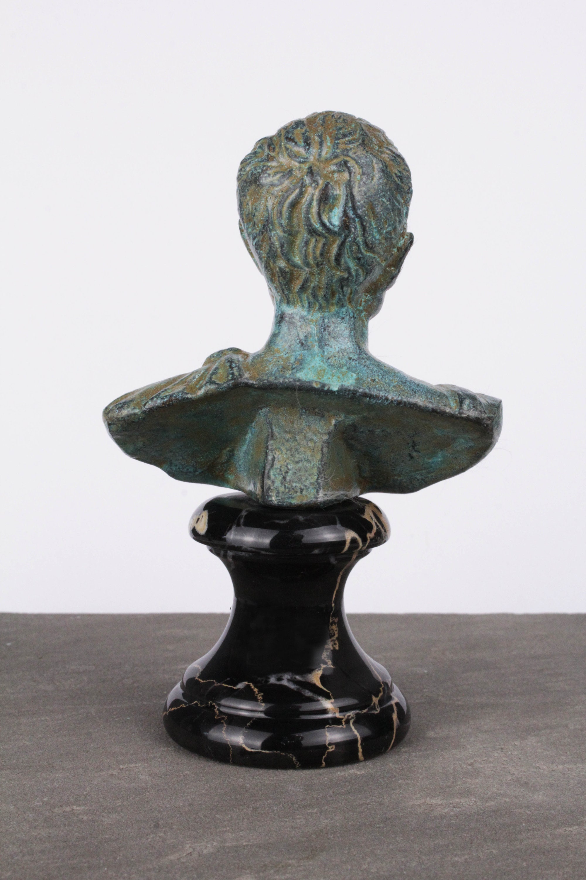 Roman Bust Statue of Julius Caesar (green Bronze) - 11 Cm / 4.3 ...