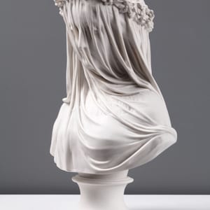 Veiled Lady Bust Sculpture Female Antique Art Statue in | Etsy