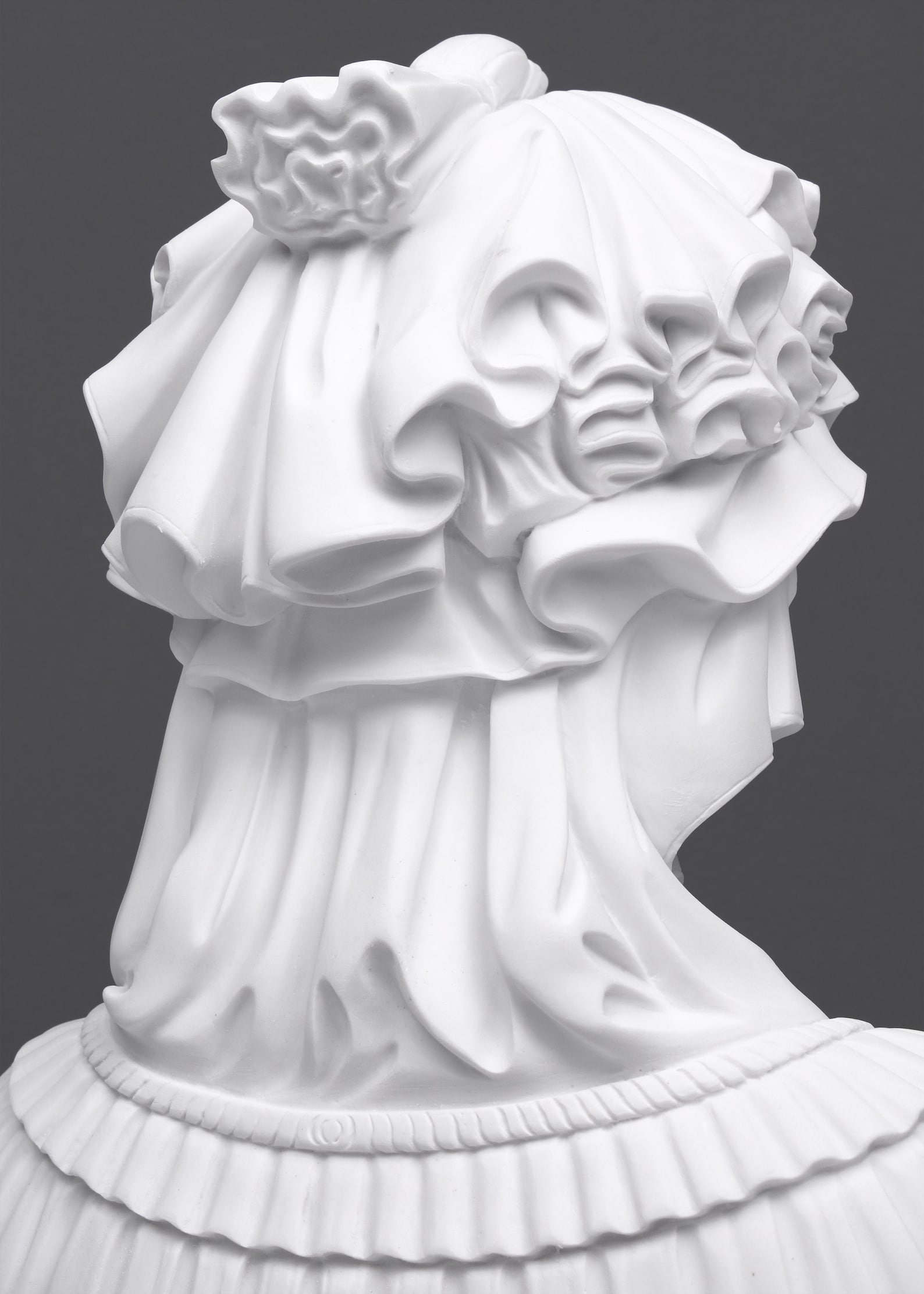 Veiled Maiden Bust Sculpture veiled Lady as Madonna Di Lippi - Etsy