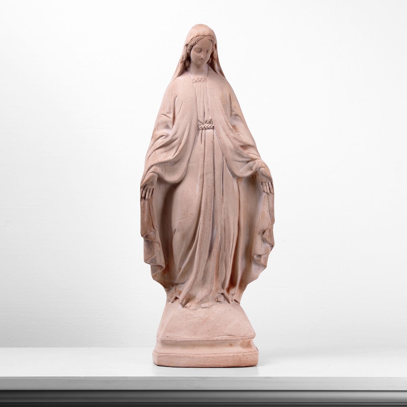 Terracotta Mary Statue - Etsy