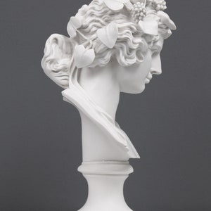 Lansdowne Antinous as Dionysus Bust Sculpture - Antique Statue - Greek ...