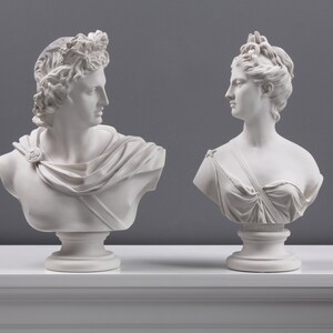 Apollo Bust Sculpture Medium - Greek Bust Statue of Apollo Belvedere ...