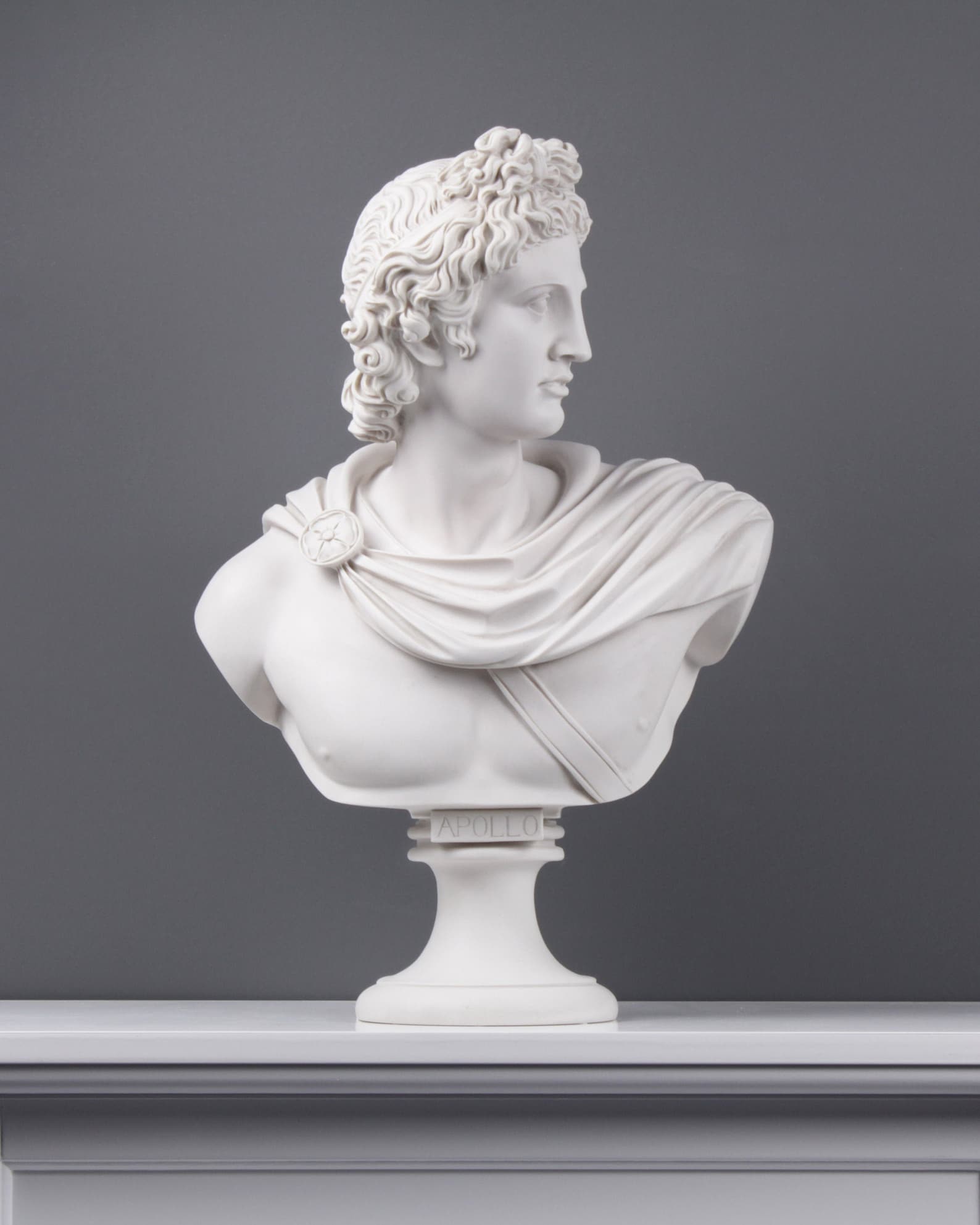Apollo Bust Sculpture - Greek Statue of Apollo Belvedere - Neoclassical ...