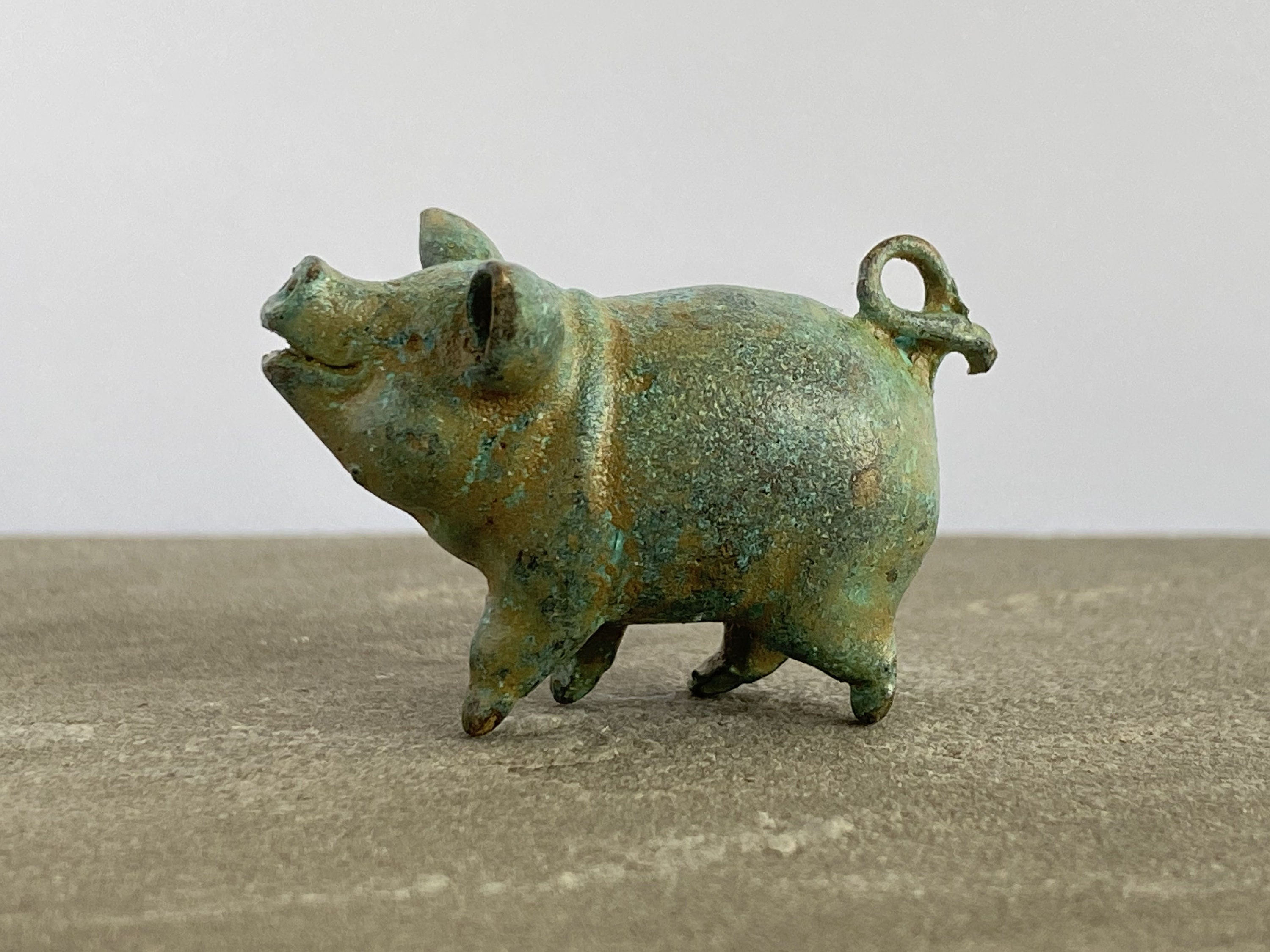 Bronze Pig Statue Ancient Miniature Small Figurine Copper - Etsy Australia