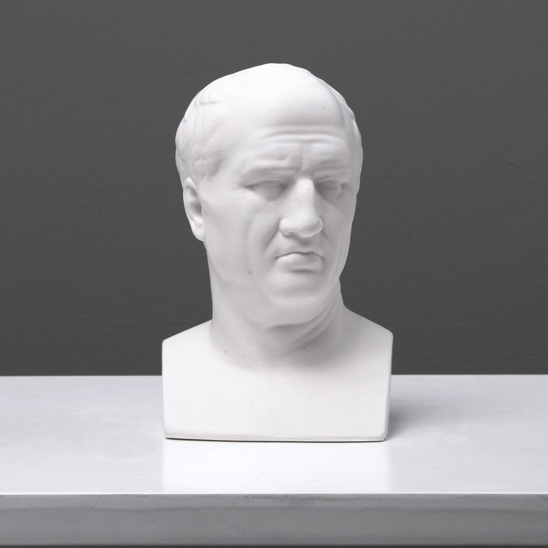 Cicero Bust Sculpture - Roman Politician - Philosopher Statue - Table ...