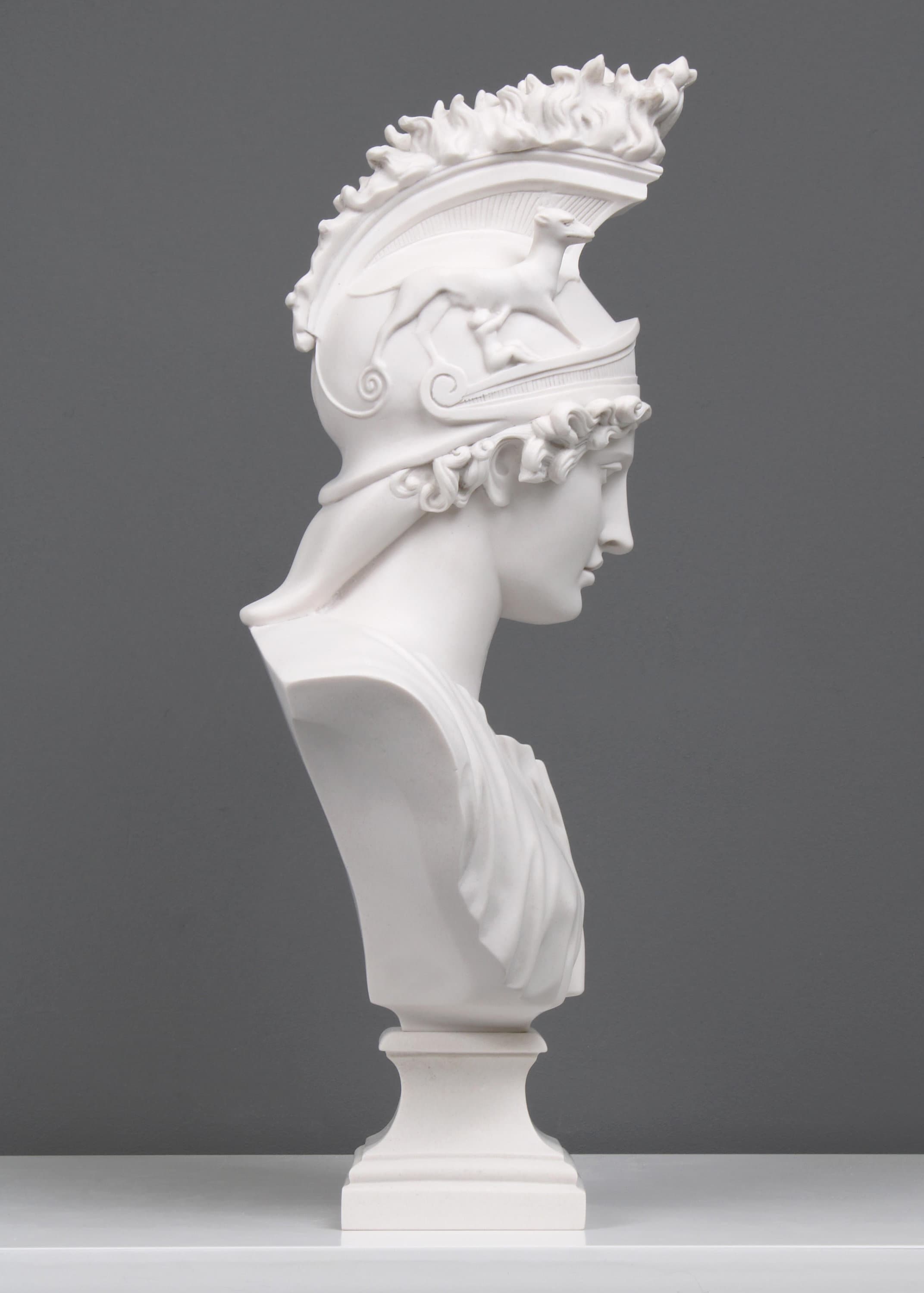 Roma Bust Sculpture Goddess of Rome Female Roman Statue - Etsy