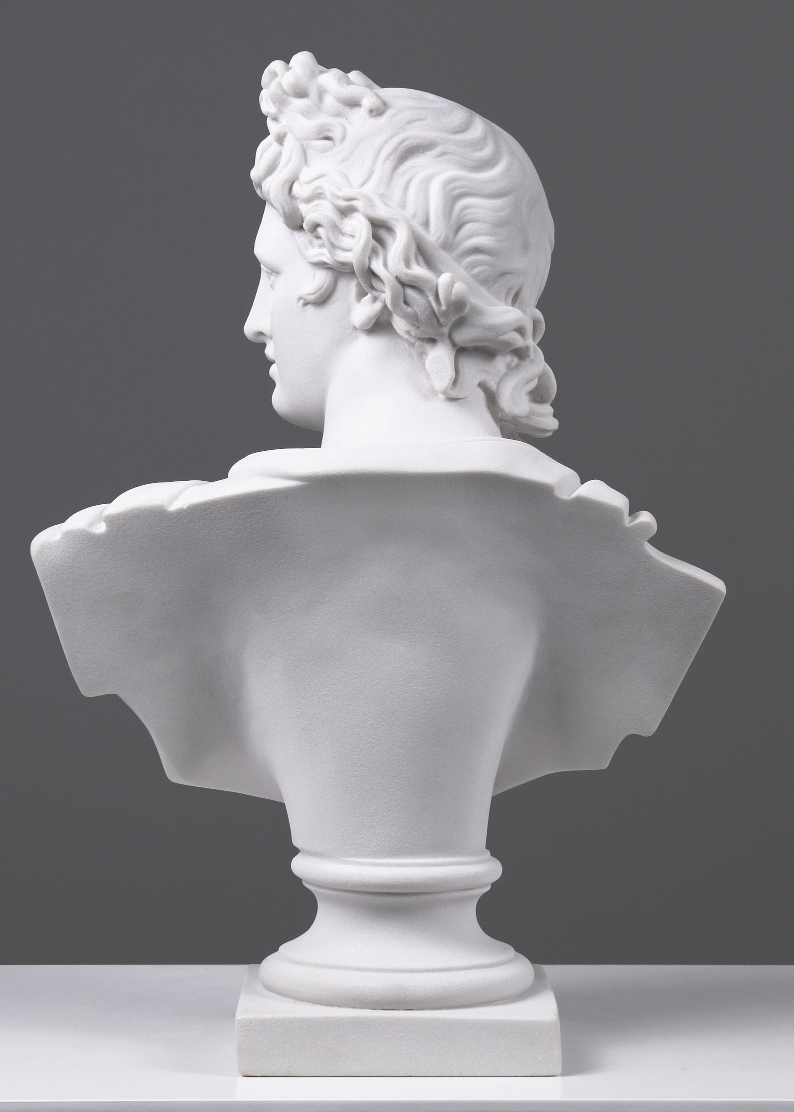 Bust of Apollo Marble Sculpture - Roman Greek God Bust - Cast Marble ...