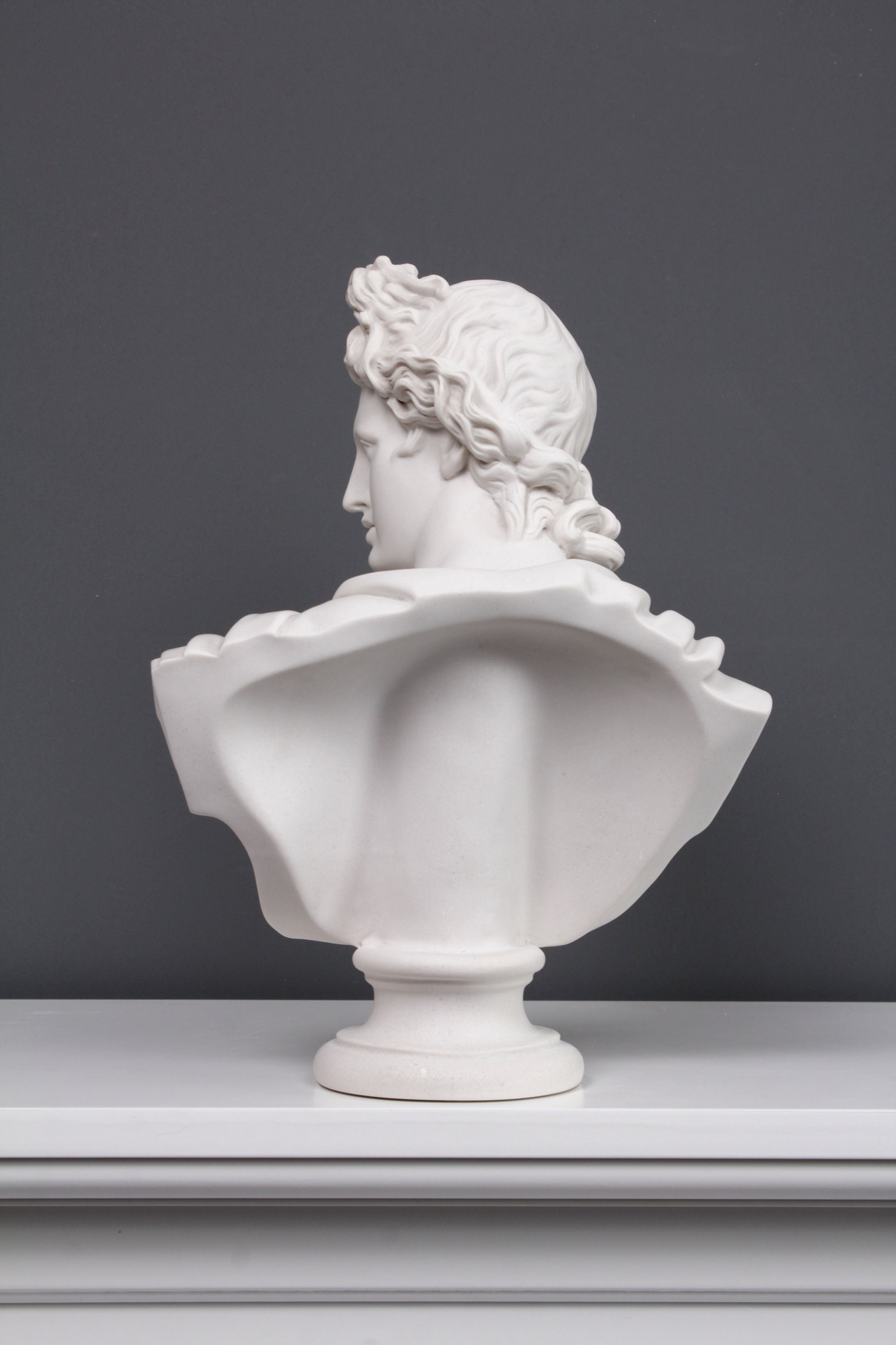 Apollo Bust Sculpture Medium Greek Bust Statue of Apollo - Etsy