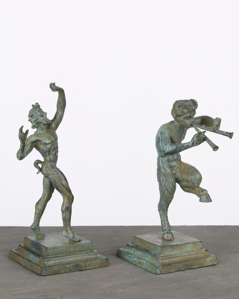 Roman Statue the Dancing Faun of Pompeii Figurine Ancient - Etsy