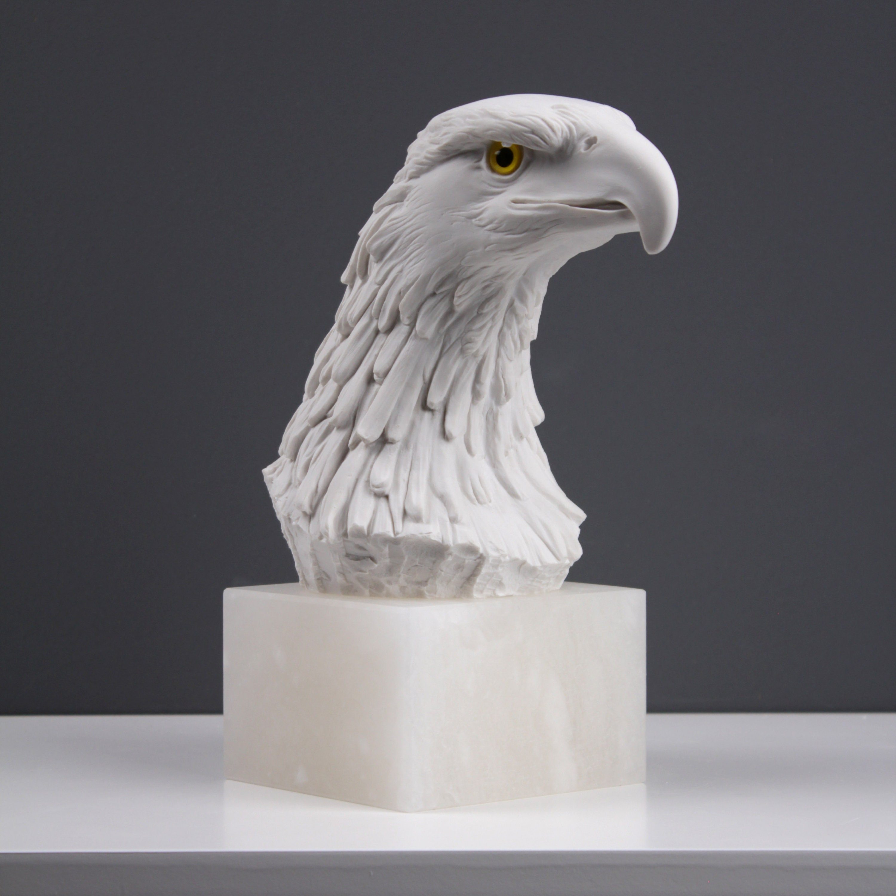 Eagle Statue Animal Bust Sculpture Falcon Head Handmade in - Etsy Australia