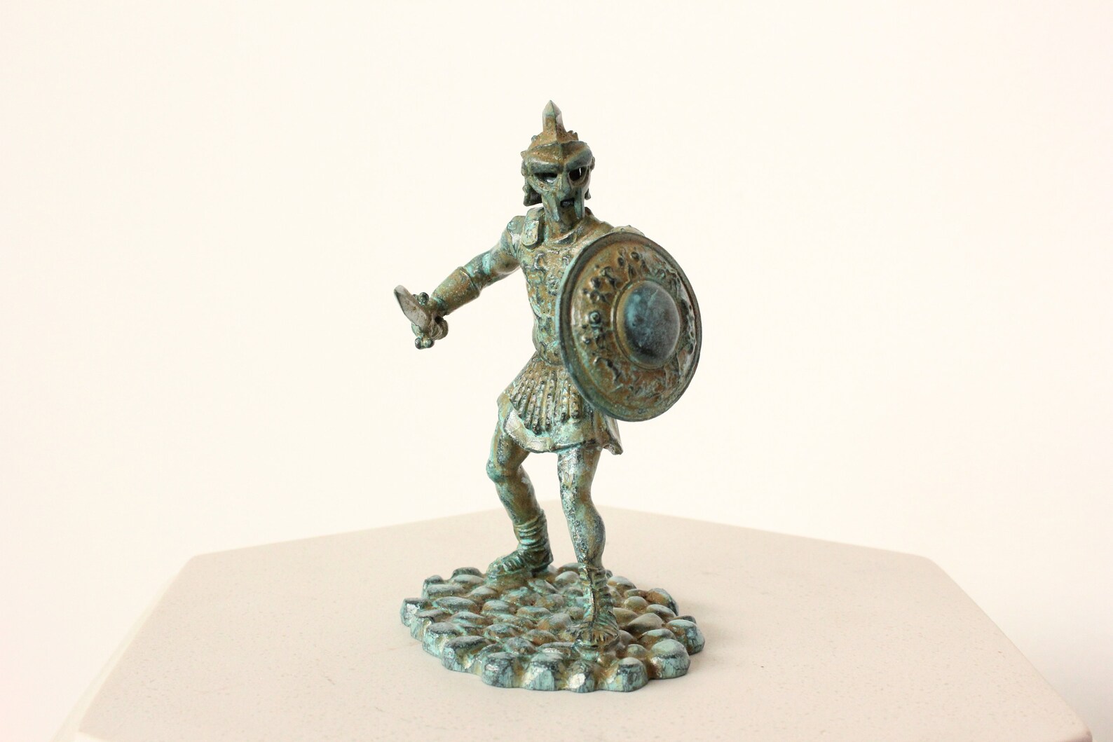 Bronze Statue of Gladiator Maximus Small Copper Alloy Antique | Etsy